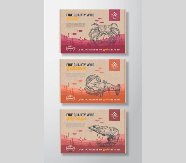 Seafood Packaging - 49+ Best Seafood Packaging Design Ideas 2025